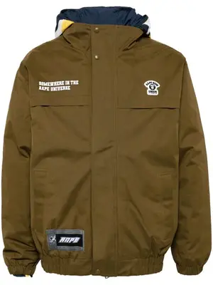 AAPE BY *A BATHING APE® Logo-appliqué Hooded Jacket
