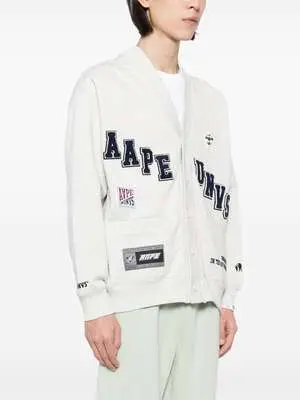 AAPE BY *A BATHING APE® Logo-patch Cardigan