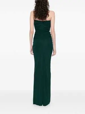 Christopher Esber Bezel Quartz Disconnect Dress - Green