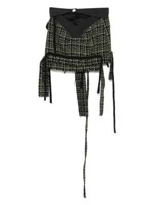 Ottolinger Deconstructed Tweed Mini Skirt