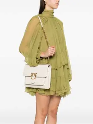 Pinko Love One Soft Shoulder Bag - Neutrals