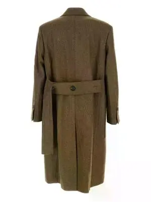 FERRAGAMO Belted Virgin Wool Coat