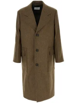 FERRAGAMO Belted Virgin Wool Coat