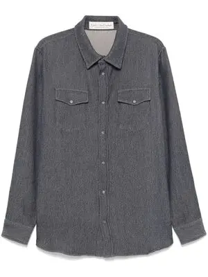 GOD'S TRUE CASHMERE Denim Cashmere Shirt - Blue