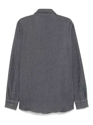GOD'S TRUE CASHMERE Denim Cashmere Shirt - Blue