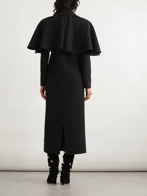 Chloé Cape-effect Double-breasted Wool Coat