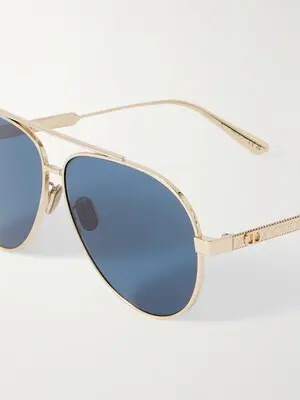 Dior Diorcannage A1u Aviator-style Sunglasses - Gold