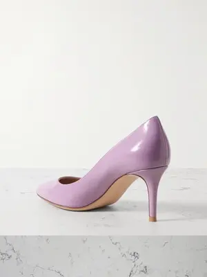GIANVITO ROSSI 70 Patent-leather Pumps - Purple