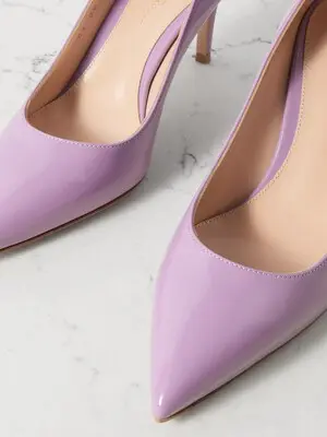 GIANVITO ROSSI 70 Patent-leather Pumps - Purple