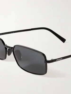 Prada Rectangular Metal Sunglasses