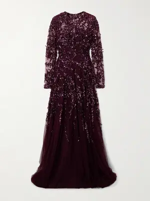 Zuhair Murad Embellished Tulle Gown