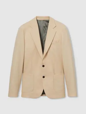 REISS Charley Atelier Single-breasted Blazer In Wool-blend Twill