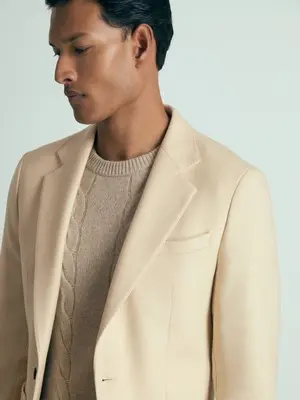 REISS Charley Atelier Single-breasted Blazer In Wool-blend Twill