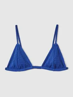 FELLA Julian Triangle Bikini Top - Blue