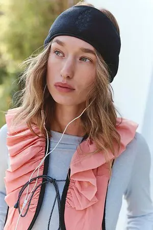 Free People Fleece Ear Warmers - Black