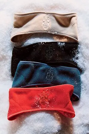 Free People FP Movement Fleece Ear Warmers Flame