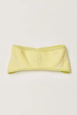 Free People FP Movement Fleece Ear Warmers Muted Lemon