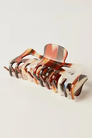 Free People Clara Striped Claw Clip