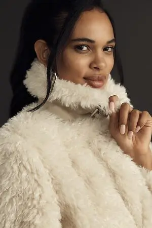 Badgley Mischka Yara Luxe Faux-fur Coat Jacket