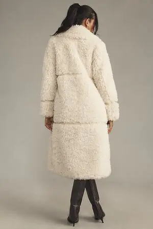 Badgley Mischka Yara Luxe Faux-fur Coat Jacket