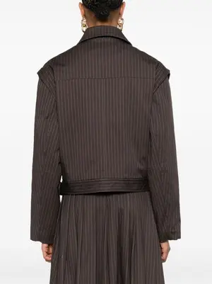 Remain Birger Christensen Pinstriped Bomber Jacket