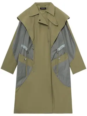 KIKO KOSTADINOV Colour-block Coat - Green