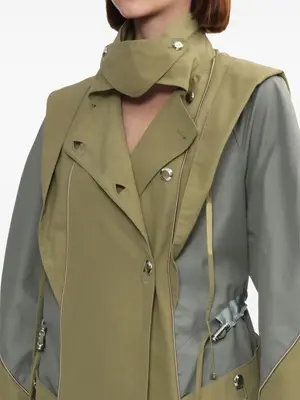 KIKO KOSTADINOV Colour-block Coat - Green