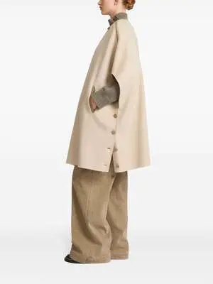 YVES SALOMON Double-layer Cashmere-blend Cape