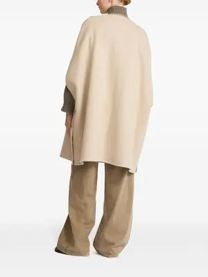YVES SALOMON Double-layer Cashmere-blend Cape