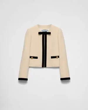 Prada Single-breasted Compact Sablé Jacket