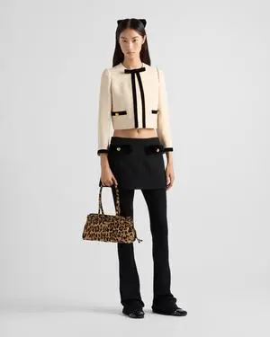 Prada Single-breasted Compact Sablé Jacket