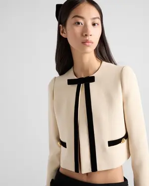 Prada Single-breasted Compact Sablé Jacket