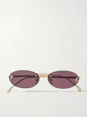 Fendi Gold Metal Sunglasses