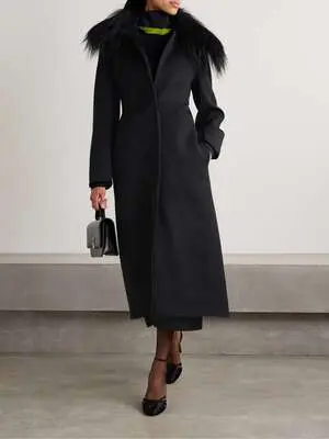 16Arlington Alotta Shearling-trimmed Coat