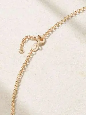 L’ATELIER NAWBAR Circus Moon Small 18-karat Gold Multi-stone Necklace