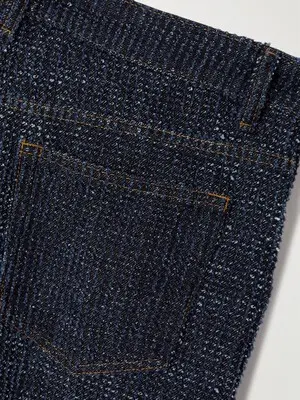 GANNI High-rise Wide-leg Bouclé Jeans