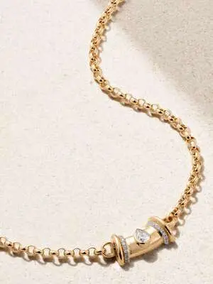 L’ATELIER NAWBAR Warrior Princess Diamond Pendant Necklace