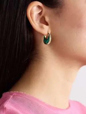 L’ATELIER NAWBAR Diana Big 18-karat Multi-stone Earrings