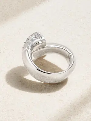 TABAYER Oera Large 18-karat White Diamond Ring