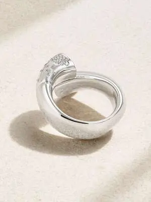 TABAYER Oera Large 18-karat White Diamond Ring