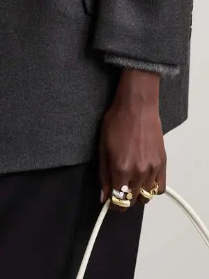 TABAYER Oera Large 18-karat White Diamond Ring