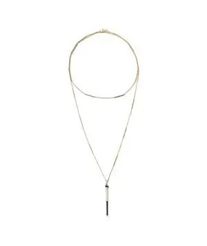 LUCY DELIUS The Lucky One Sapphire And Diamond 14k Gold Necklace - Blue