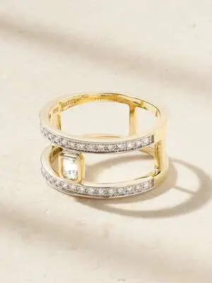 Mateo Le Double Barre 14-karat Diamond Ring