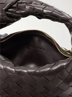 Bottega Veneta Jodie Mini Knotted Intrecciato Leather Tote - Brown