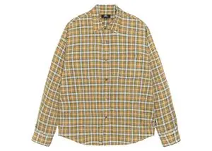 Men's Plaid Yellow Shirts