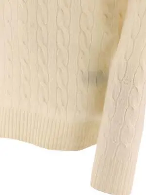 Polo Ralph Lauren Pony Cable Knit Sweater - Beige
