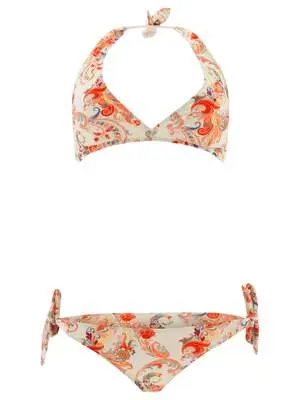 Etro Paisley Print Bikini - White