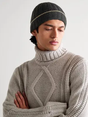 Brunello Cucinelli Ribbed Cashmere Beanie