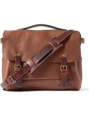 BLEU DE CHAUFFE Eclair Full-grain Leather Messenger Bag