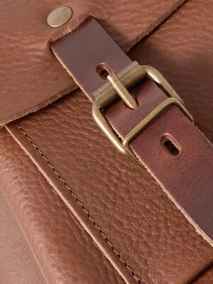 BLEU DE CHAUFFE Eclair Full-grain Leather Messenger Bag